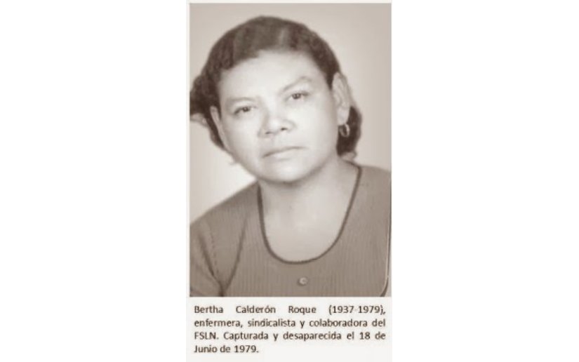Se conmemoran 40 años del asesinato de Bertha Calderón Roque