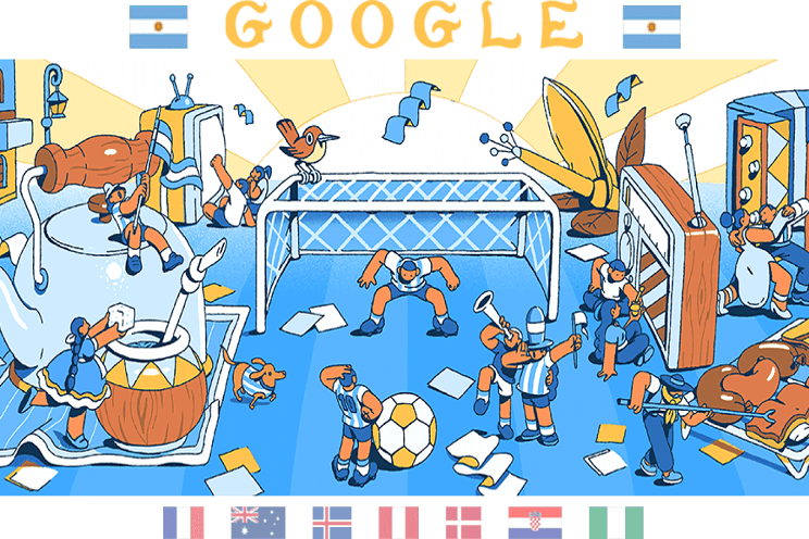 El primer doodle de Google