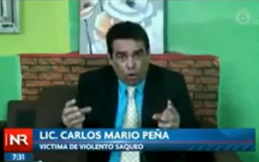 Carlos Mario Peña: Saqueadores están en Costa Rica
