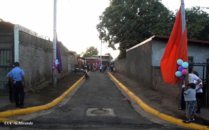 Alcaldía de Managua entrega obras de progreso a pobladores del barrio ...