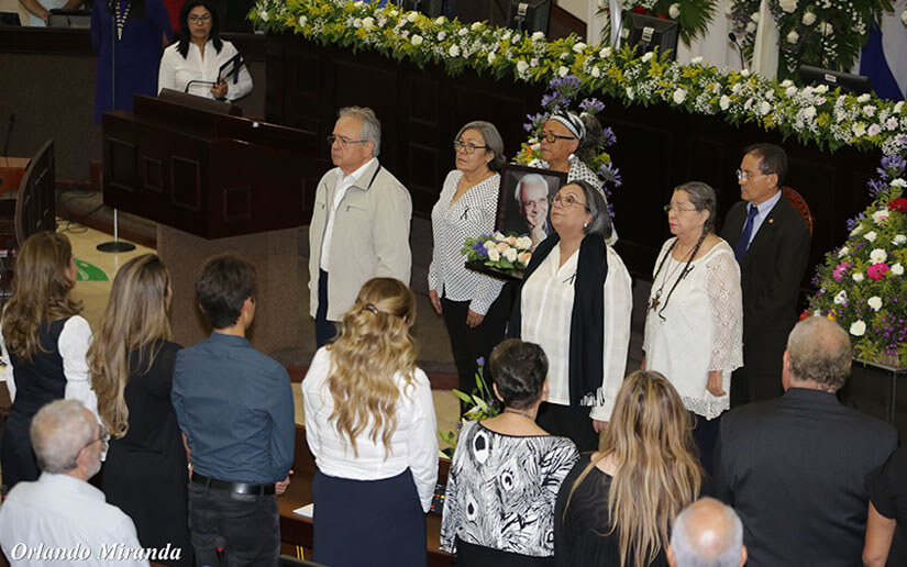Asamblea Nacional realiza homenaje póstumo al doctor José Rizo Castellón