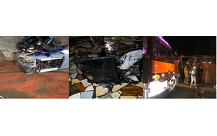 Candela encendida sobre una mesa de madera causó incendio en una ...