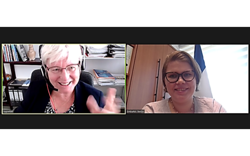 En Berlín embajadora de Nicaragua con Instituto Iberoamericano