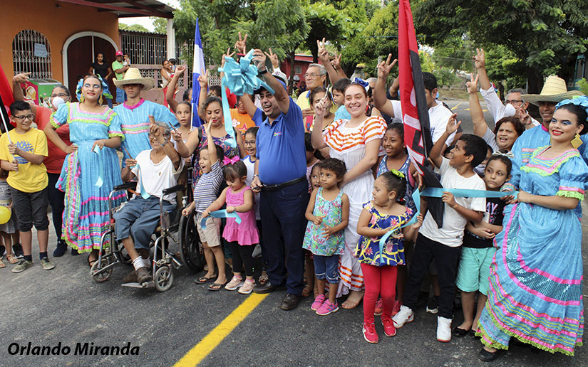Alcaldía de Managua inaugura nuevas calles en la Villa Miguel Gutiérrez ...