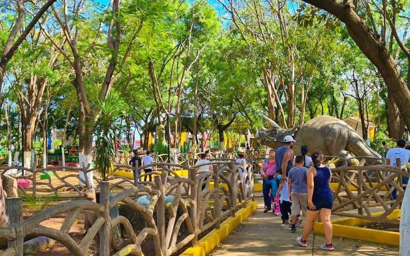 Parque Saurio de Nindirí excelente opción para el disfrute de las familias