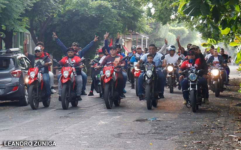 Militancia sandinista recorre en caravana barrios del Distrito VI de ...