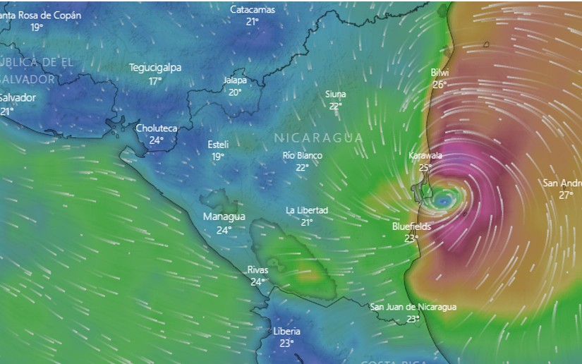 Último informe sobre la trayectoria del huracán Julia