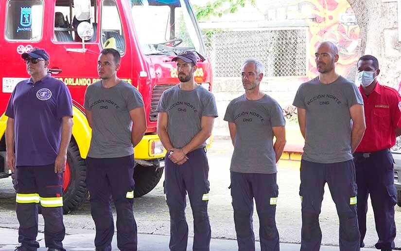 Bomberos Unidos participan en curso impartido por Bomberos Acción de España