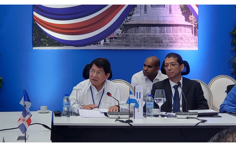 Canciller Denis Moncada en encuentro SICA con la Comunidad Andina de ...