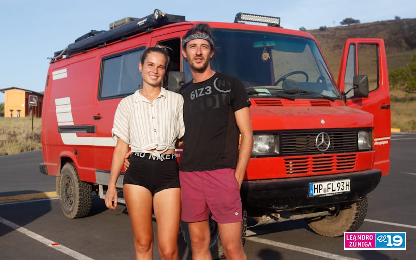 Recorren Nicaragua en una casa rodante y los impresiona el volcán Masaya