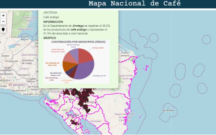Nicaragua: Estos son los Mapas Interactivos de la Producción Nacional