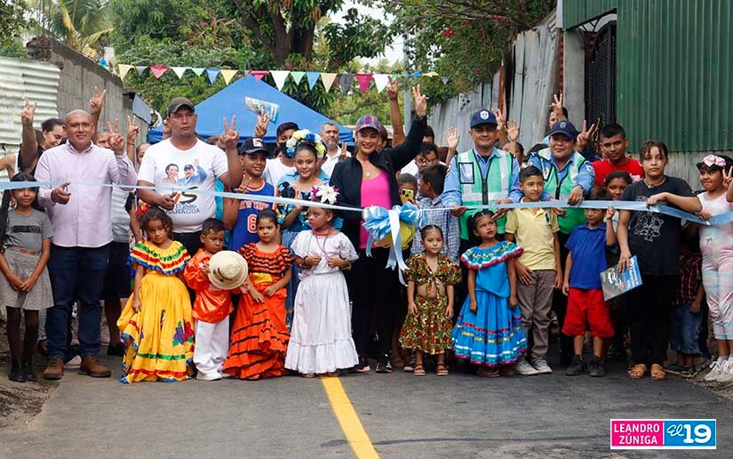 Alcaldía de Managua entrega calles pavimentadas en el distrito II de la ...