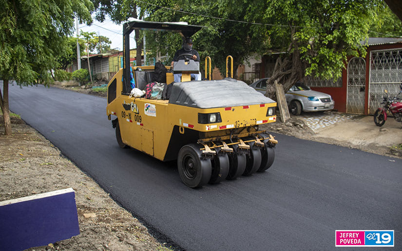 ALMA completa proyecto de calles pavimentadas en el barrio Manuel Fernández