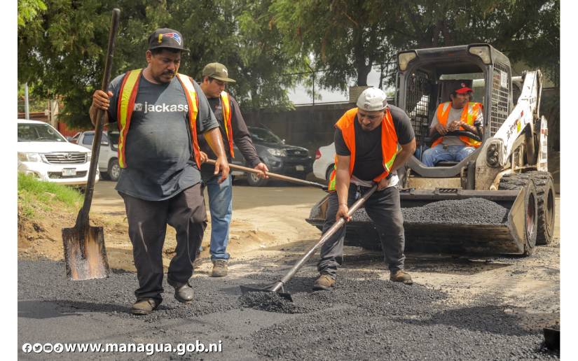 Pavimentación de calles en Managua alcanza más del 40 por ciento de avance