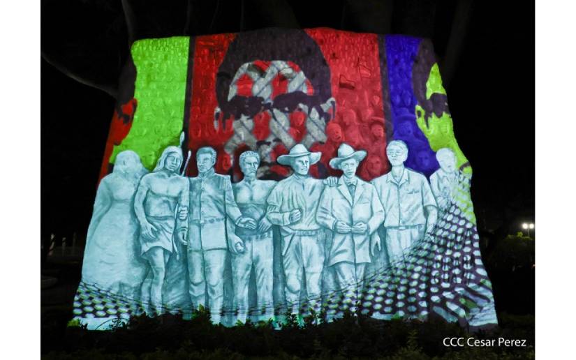 Proyectan Video Maping Digital sobre la vida y obra del Poeta Leonel Rugama