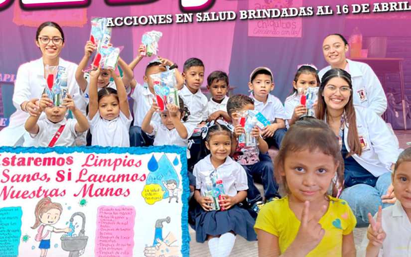 Plan Nacional Escuelas Saludables ha brindado más de 300 mil atenciones en salud