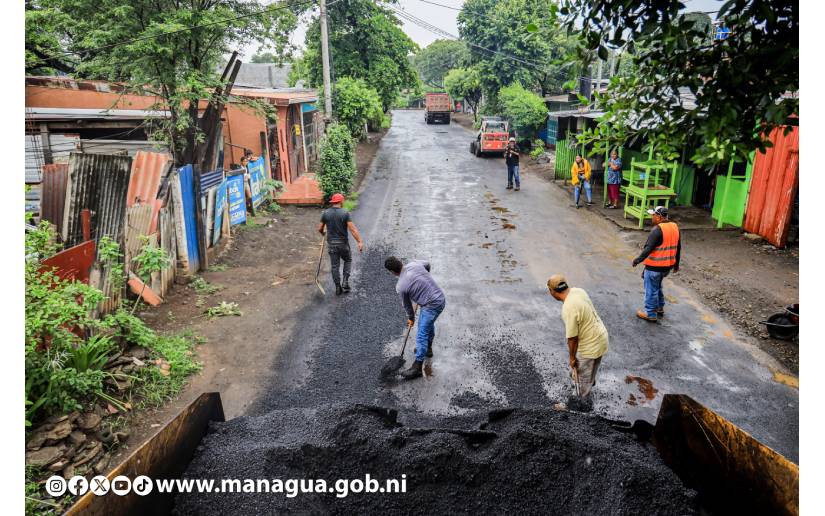 Alcaldía de Managua supervisa avance de construcción de calles en el ...