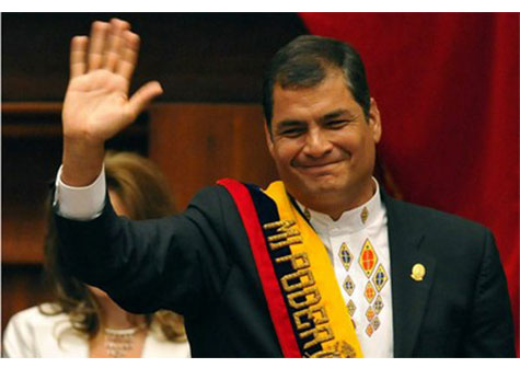 Rafael Correa asume nuevo mandato como Presidente de Ecuador