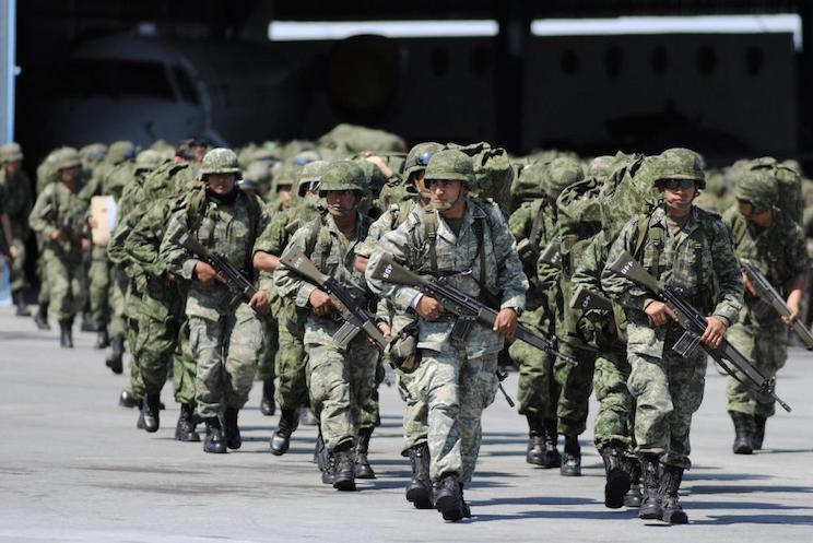 Desplegados 45 mil soldados en México para seguridad pública