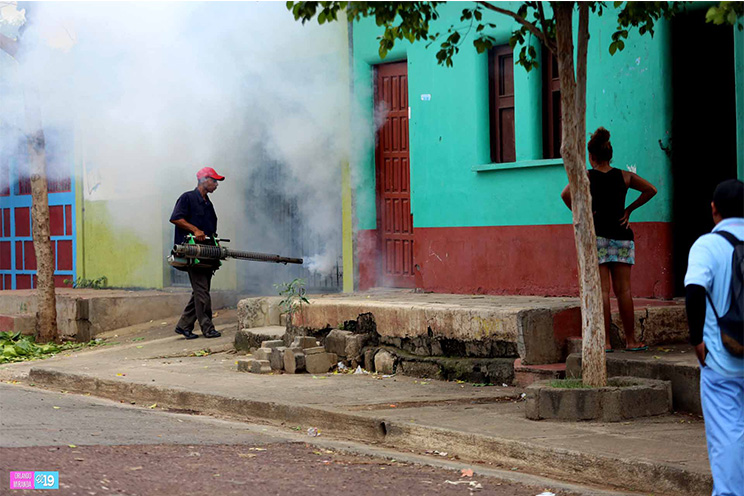 Brigadistas arrecian lucha anti epidémica en Distrito II de Managua