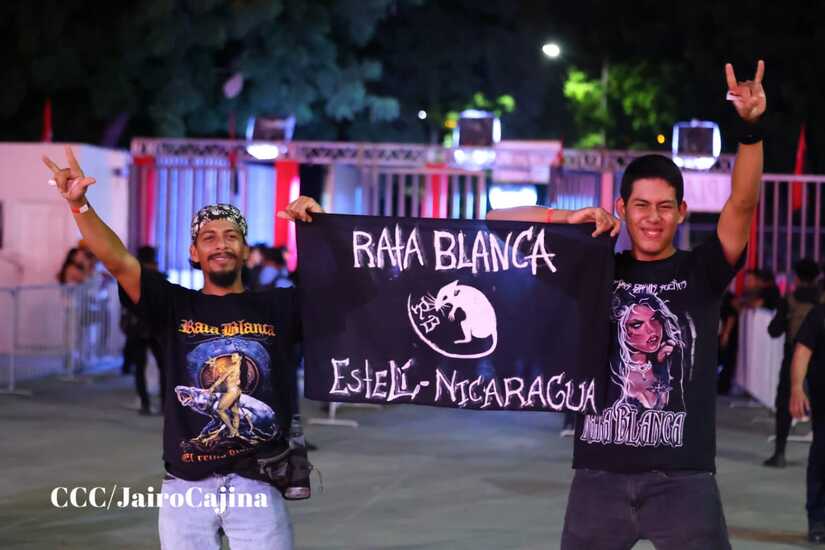 Concierto de Rata Blanca en Managua
