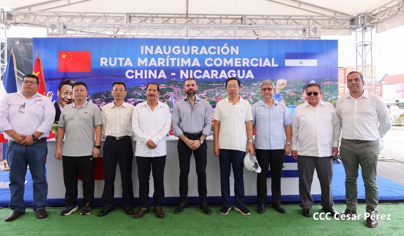 Nicaragua y China inauguran ruta comercial marítima directa