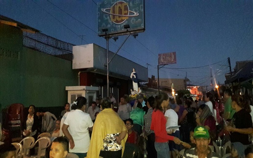 Así celebran en Sébaco a la Virgen María