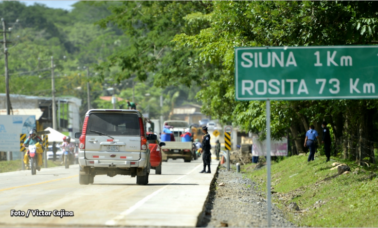 Pobladores disfrutan un nuevo acceso al casco urbano de Siuna