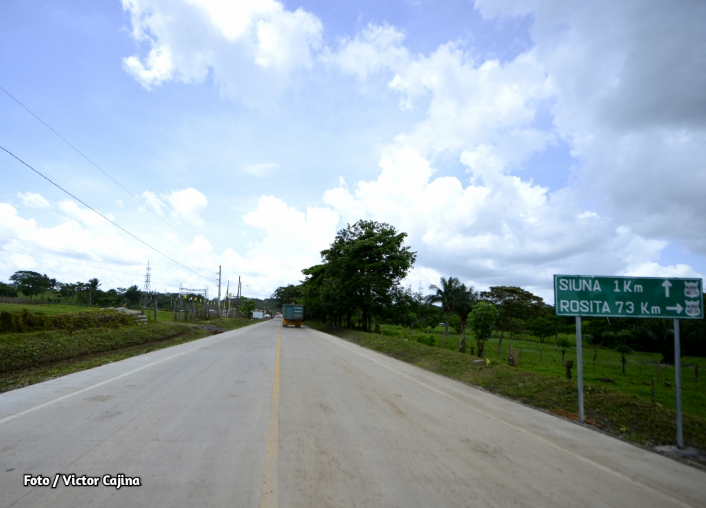 Pobladores disfrutan un nuevo acceso al casco urbano de Siuna
