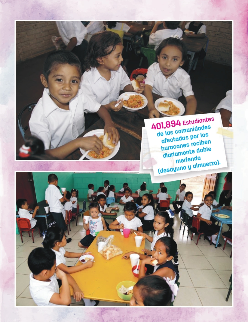 Avanza el programa de merienda escolar en Nicaragua