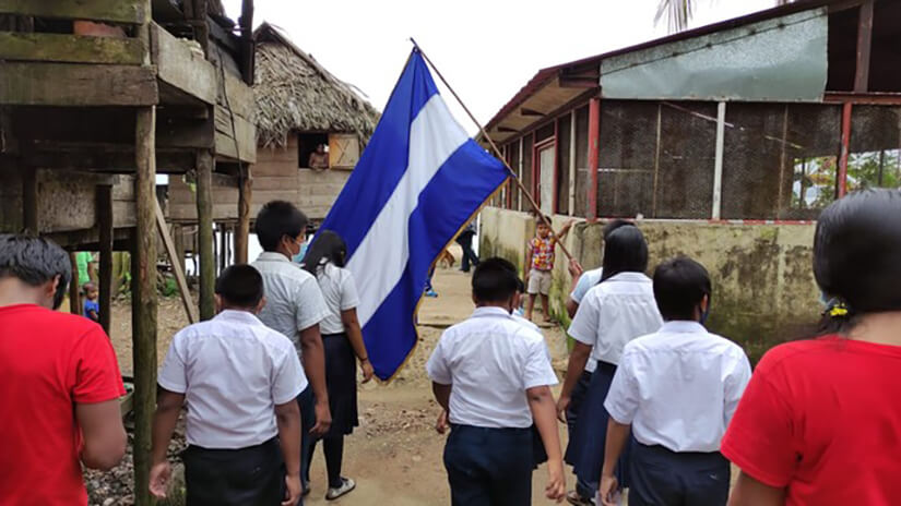 (+FOTOS): Estudiantes de Rama Cay reciben instrumentos musicales