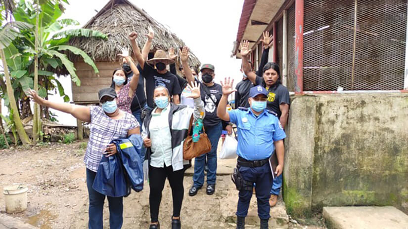 (+FOTOS): Estudiantes de Rama Cay reciben instrumentos musicales