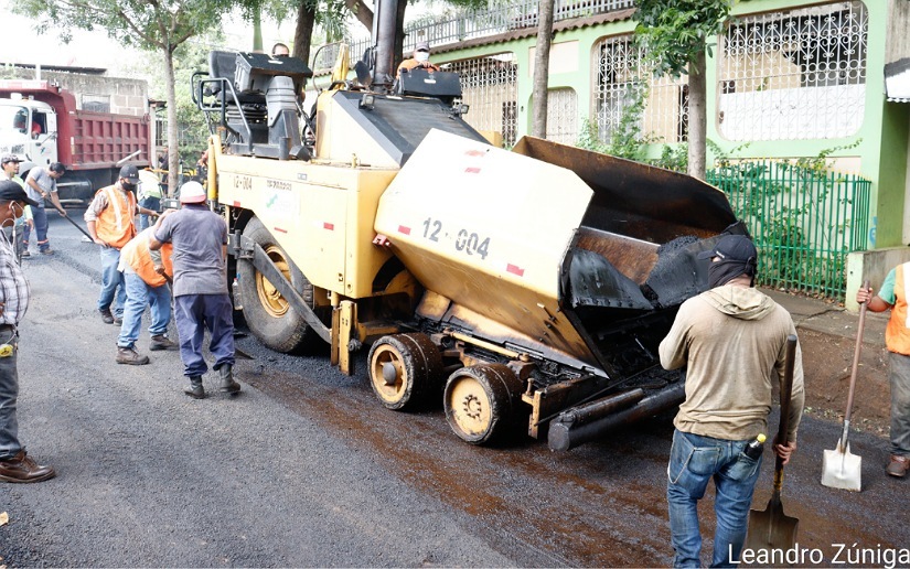 Barrio Augusto C. Sandino tendrá el 100% de calles revestidas con asfalto