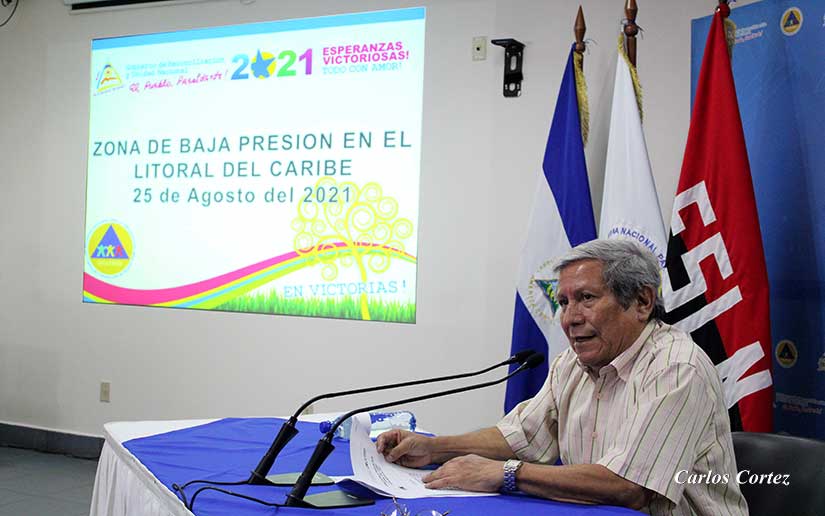 Sinapred monitorea fenómeno meteorológico en desarrollo en el Caribe