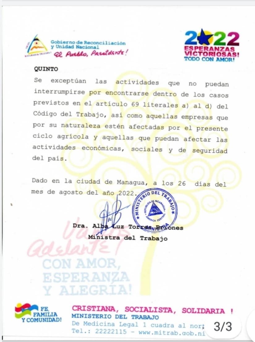 Mitrab emite comunicado sobre vacaciones para celebrar las Fiestas Patrias