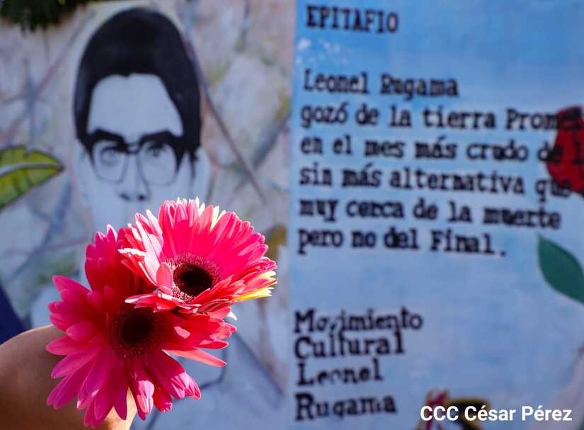 Leonel Rugama vive en un pueblo que no se rinde jamás