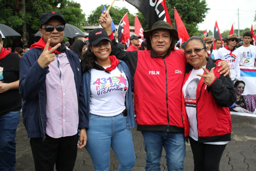 Distrito Cuatro de Managua celebra caminata para honrar el 43/19