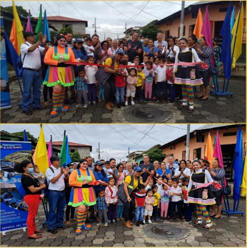 Enacal inaugura sistema de alcantarillado Sanitario en Catarina