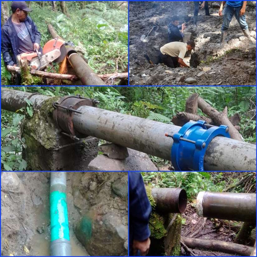 Enacal normaliza el servicio de agua potable en Yalí