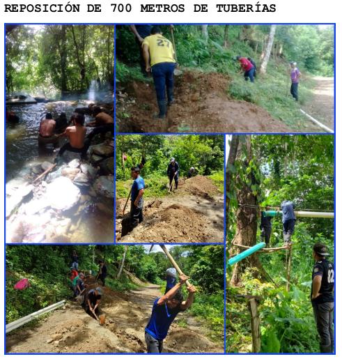 Enacal rehabilita sistema de agua potable en Wamblan