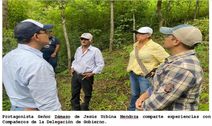 Delegación de gobierno visita fincas productivas en Boaco