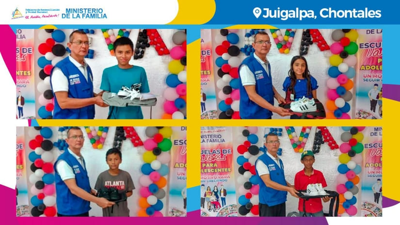 (+FOTOS) Entrega de obsequios a protagonistas del Ministerio de la Familia