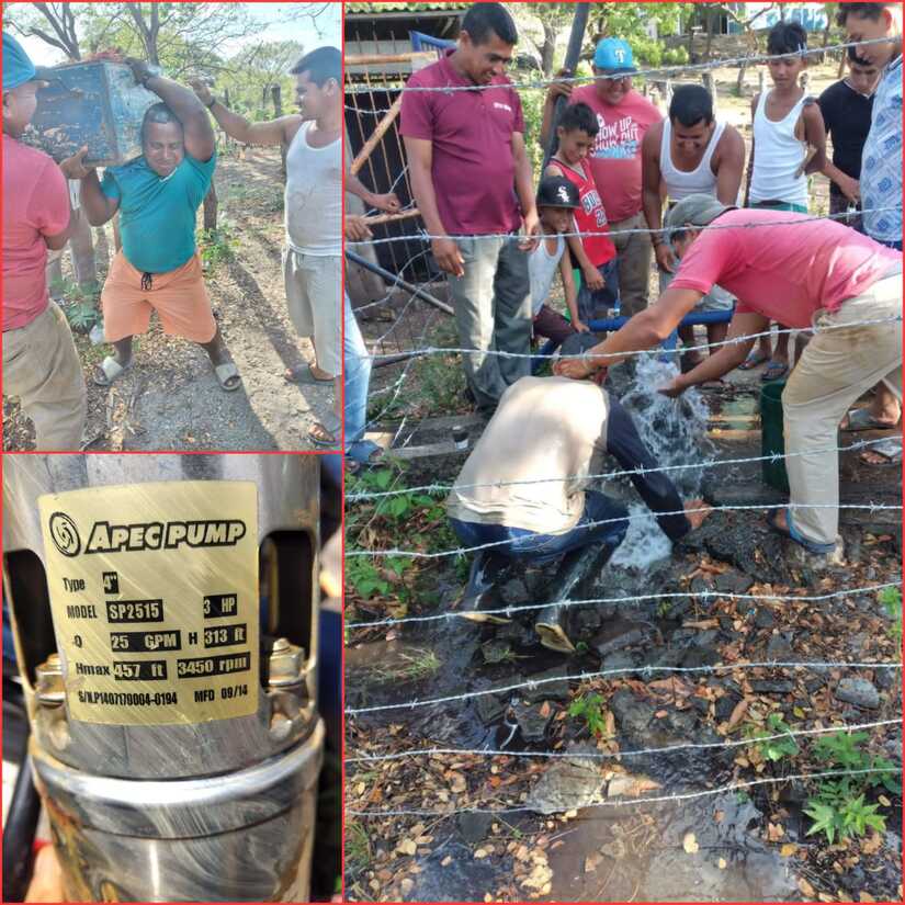 ENACAL restablece sistema de agua en la comunidad La Cuesta, Teustepe