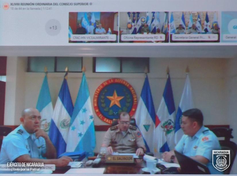 Ejército de Nicaragua participa en XLVIII Reunión Ordinaria de la CFAC