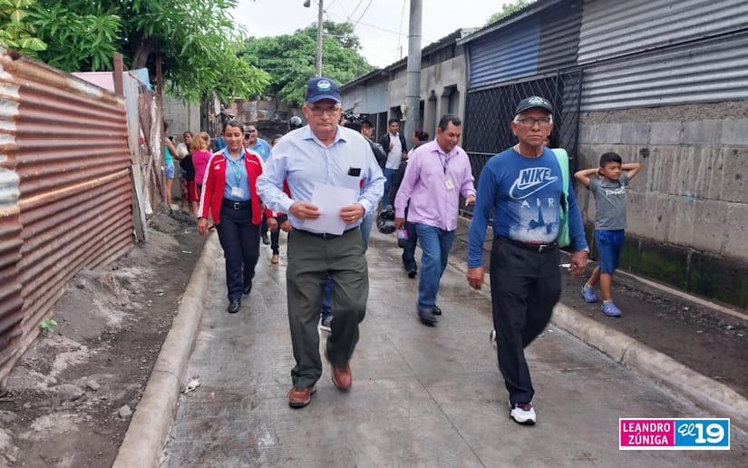 Inauguran calles en el barrio La Arenera, Ciudad Sandino