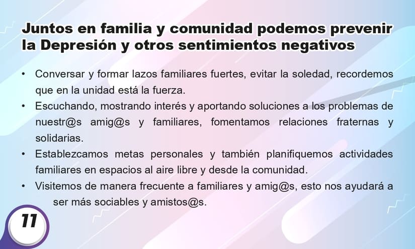 Esta es la nueva cartilla Previniendo Depresiones y Suicidios ...