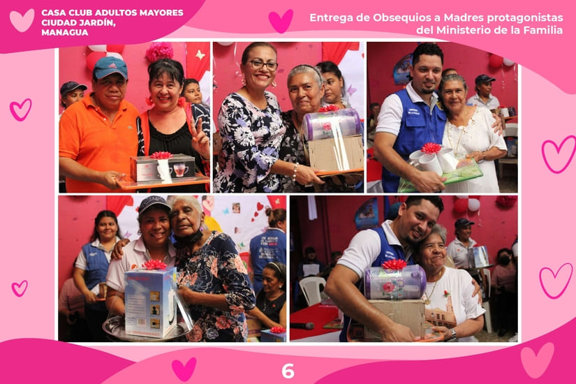 Ministerio de la Familia entrega de obsequios a Madres Adultas Mayores