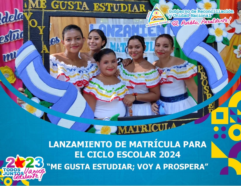 Nicaragua: Así fue el lanzamiento de Matrícula para el Ciclo Escolar 2024