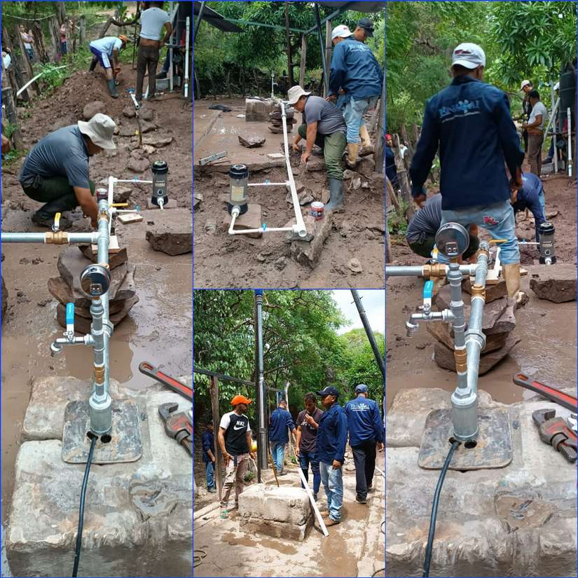 ENACAL rehabilita sistema de agua en la comunidad El Aguacate, Teustepe