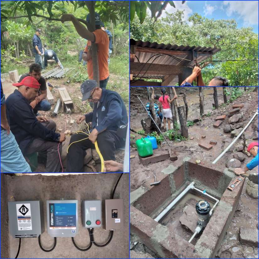 ENACAL rehabilita sistema de agua en la comunidad El Aguacate, Teustepe